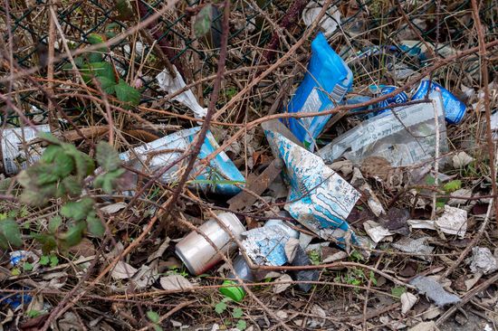 Roadside Litter Fly Tipping Even Abandoned Editorial Stock Photo ...