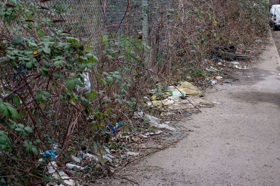 Roadside Litter Fly Tipping Even Abandoned Editorial Stock Photo ...