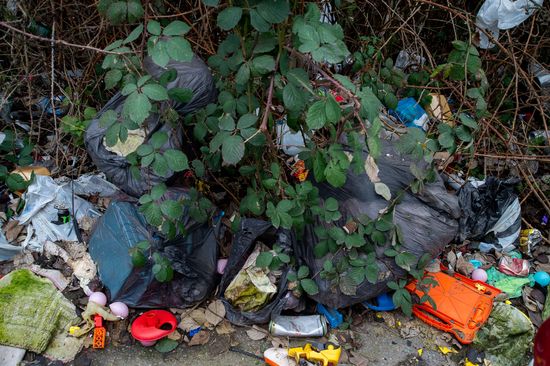 Roadside Litter Fly Tipping Even Abandoned Editorial Stock Photo ...