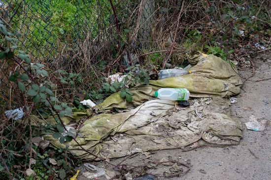 Roadside Litter Fly Tipping Even Abandoned Editorial Stock Photo ...