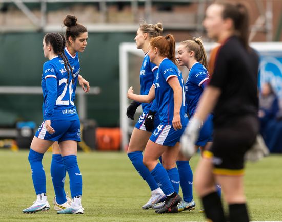 Rangers Womens Midfielder Colette Cavanagh Celebrates Editorial Stock ...