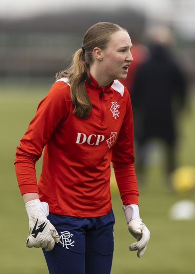 Rangers Womens Goalkeeper Lucy Inman Warms Editorial Stock Photo ...