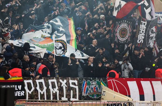 Ultra Supporters Paris Their Flags During Editorial Stock Photo - Stock ...