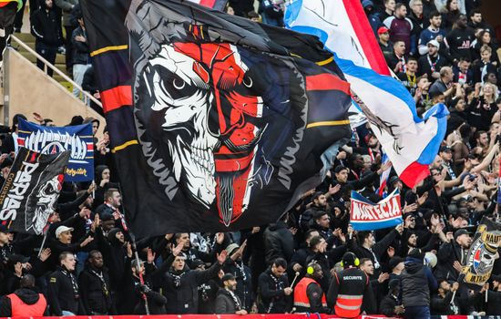 Ultra Supporters Paris Their Flags During Editorial Stock Photo - Stock ...