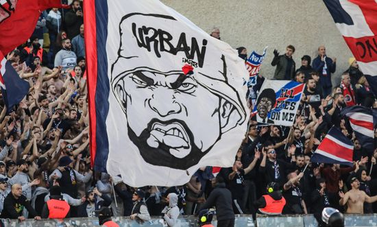 Ultra Supporters Paris Their Flags During Editorial Stock Photo - Stock ...