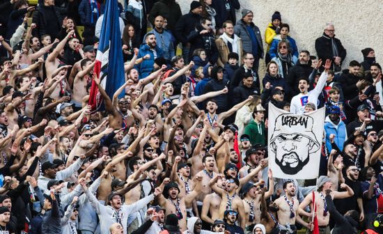 Ultra Supporters Paris Their Flags During Editorial Stock Photo - Stock ...