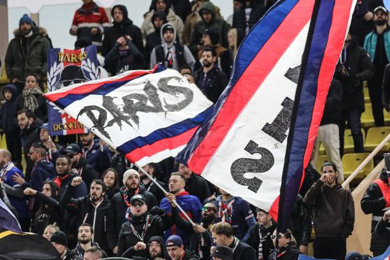 Ultra Supporters Paris Their Flags During Editorial Stock Photo - Stock ...