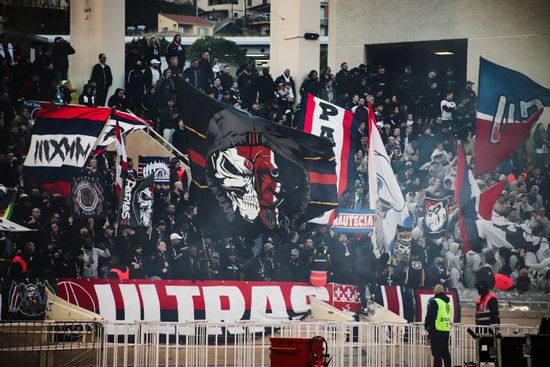 Ultra Supporters Paris Their Flags During Editorial Stock Photo - Stock ...