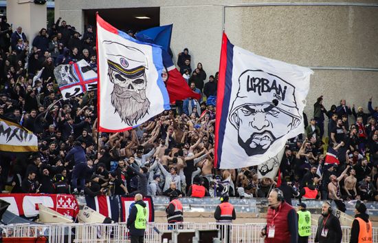 Ultra Supporters Paris Their Flags During Editorial Stock Photo - Stock ...