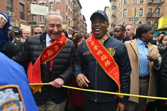 Senator Chuck Schumer Mayor Eric Adams Editorial Stock Photo - Stock ...