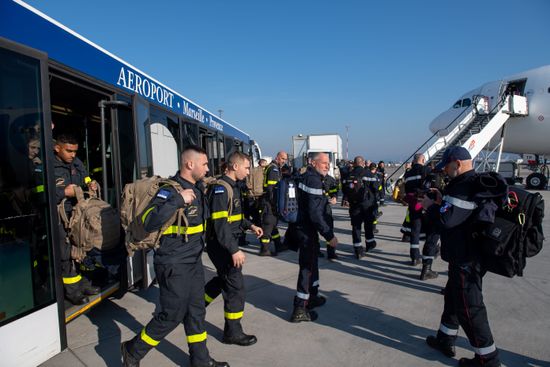 Rescue Teams Seen On Tarmac Airport Editorial Stock Photo - Stock Image ...