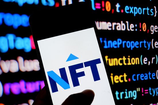 This Photo Illustration Nfti Logo Seen Editorial Stock Photo - Stock ...