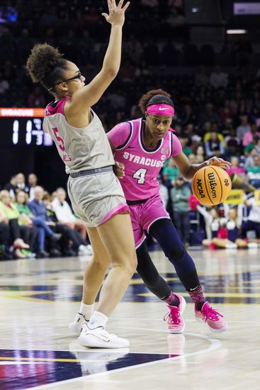 Syracuse Guard Teisha Hyman 4 Drives Editorial Stock Photo - Stock ...