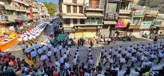 Volunteers Hindu Nationalist Rashtriya Swayamsevak Sangh Editorial ...