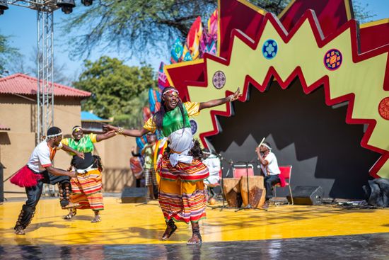 Artists Uganda Perform Folk Dance During Editorial Stock Photo - Stock ...