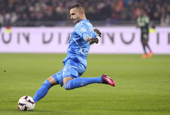 Lyon Goalkeeper Anthony Lopes During French Editorial Stock Photo ...