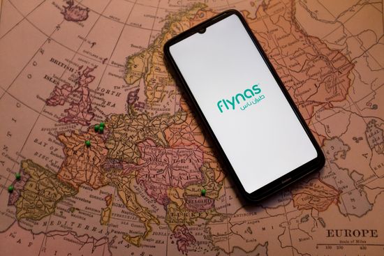This Photo Illustration Flynas Airlines Logo Editorial Stock Photo ...