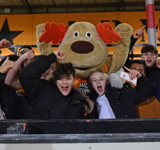 Cambridge United Mascot Posing Fans Before Editorial Stock Photo ...