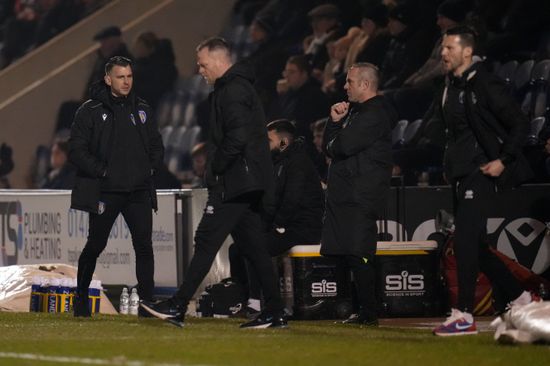 Colchester United Manager Matt Bloomfield Editorial Stock Photo - Stock ...