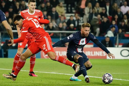 Sergio Ramos Psg Tackles Jamal Musiala Editorial Stock Photo - Stock ...
