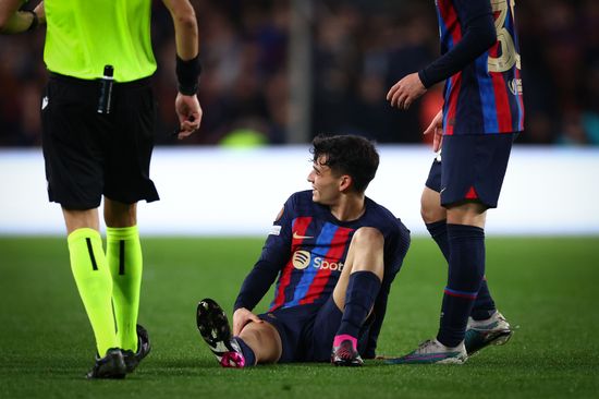Pedri Barcelona Goes Down Injured Editorial Stock Photo - Stock Image ...