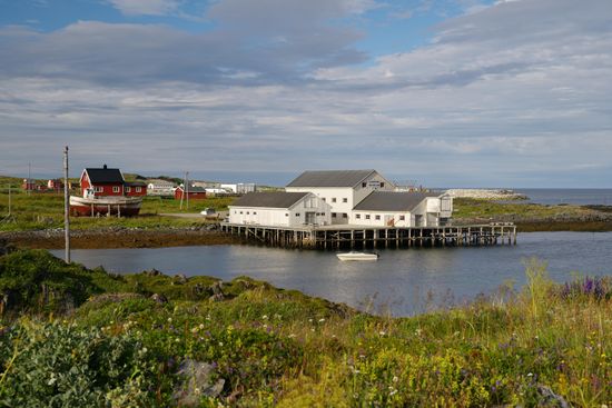 Building Small Harbour Gamvik Finnmark Arctic Editorial Stock Photo ...