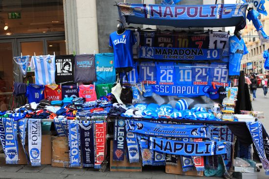 Fan Shop Merchandise Ssc Naples Football Editorial Stock Photo - Stock ...