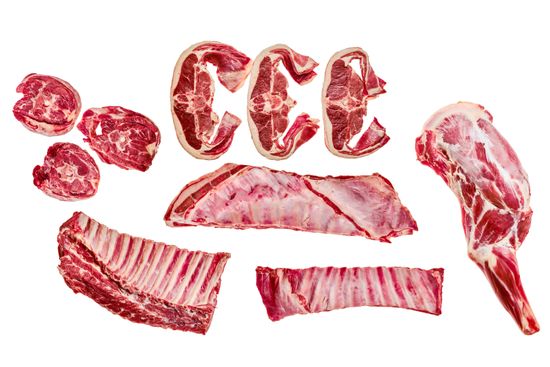 Fresh Lamb Cuts Different Parts Mutton Editorial Stock Photo - Stock ...