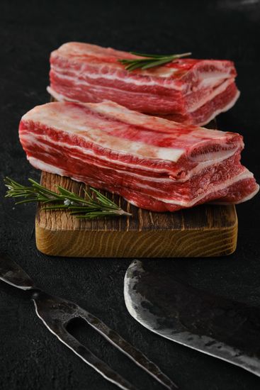 Closeup Raw Beef Short Ribs Bone Editorial Stock Photo - Stock Image ...