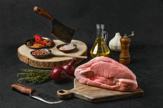 Raw Slice Beef Steamship Round Cooking Editorial Stock Photo - Stock ...