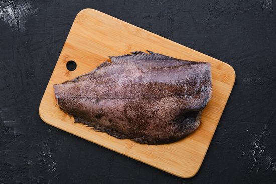 Top View Raw Fresh Halibut Without Editorial Stock Photo - Stock Image ...