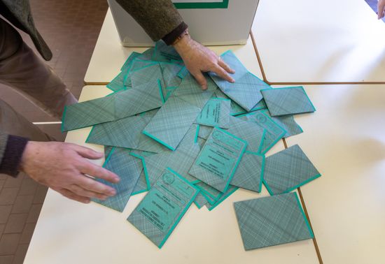Milan Italy News Counting Ballot Papers Editorial Stock Photo - Stock ...