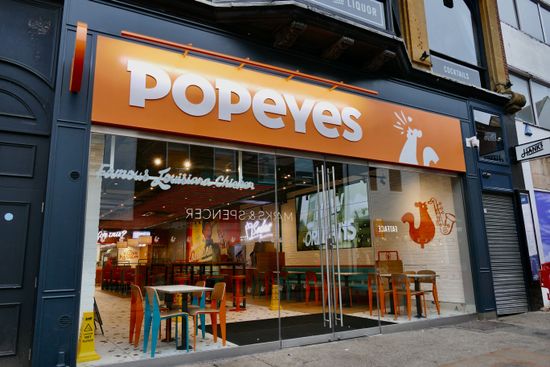 Popeyes City Centre Oxford Chain Expanding Editorial Stock Photo ...