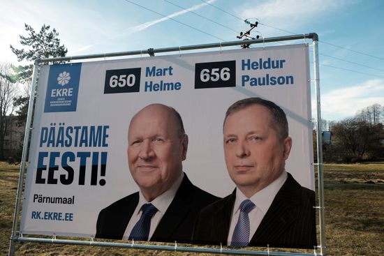 Candidates Conservative Peoples Party Estonia Ekre Editorial Stock ...