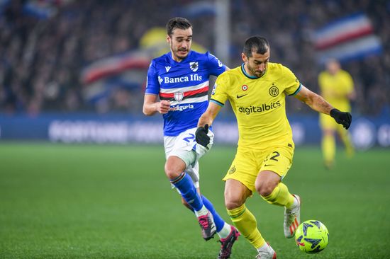 Harry Billy Winks Sampdoria Henrix Mxitaryan Editorial Stock Photo ...