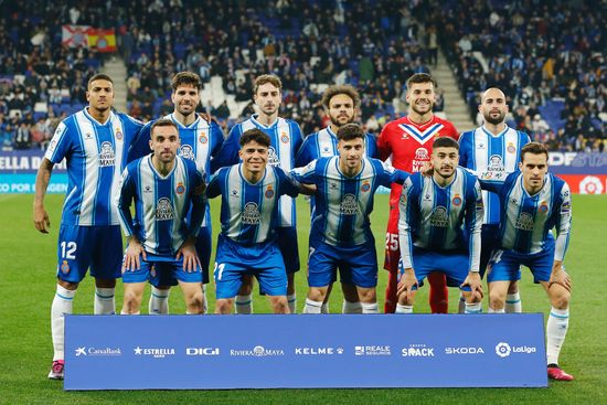 Espanyol Team Group Lineup Espanyol Football Editorial Stock Photo ...