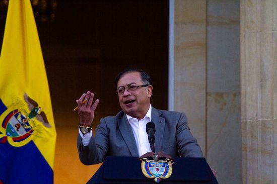 Colombias President Gustavo Petro Speaks During Editorial Stock Photo ...