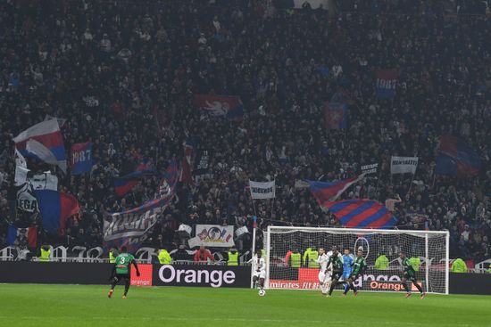 Lyon Fans Bad Gones During French Editorial Stock Photo - Stock Image ...