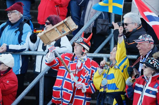 Supporters Norway Sweden Cheer During Mens Editorial Stock Photo ...