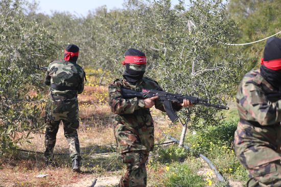 Palestinian Girls National Resistance Brigades Military Editorial Stock ...