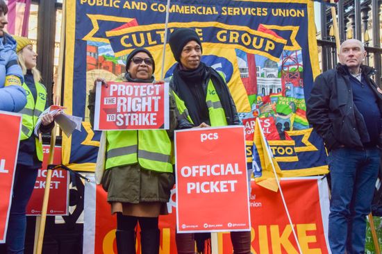 Pcs Public Commercial Services Union Members Editorial Stock Photo ...