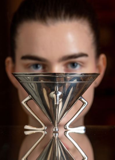 Conical Sugar Bowl Circa 1885electroplated Conical Editorial Stock ...