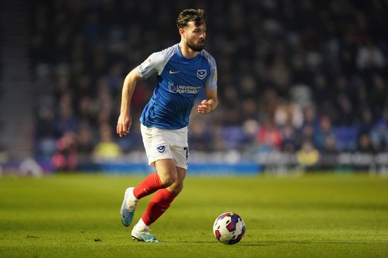 Portsmouth Defender Joe Rafferty During Efl Editorial Stock Photo ...