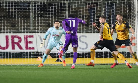 Jordan Roberts Stevenage Shoots Score Stevenages Editorial Stock Photo ...