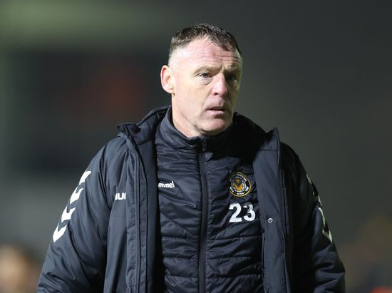 Newport County Manager Graham Coughlan End Editorial Stock Photo ...