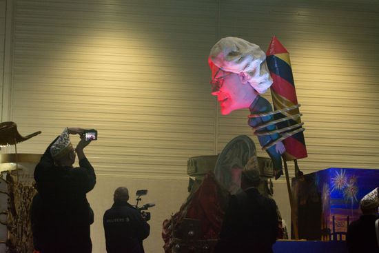 Float Depicting Christine Lambrecht Previous German Editorial Stock ...