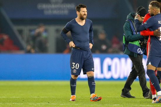 Disappointment Lionel Messi 30 Paris Saintgermain Editorial Stock Photo ...