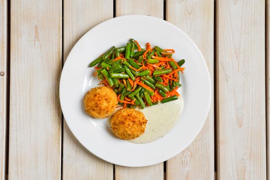 Top View Meatballs Breading Served Green Editorial Stock Photo - Stock ...