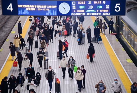 Passengers Walk On Platform Xian Railway Editorial Stock Photo - Stock ...