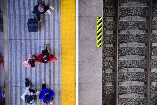 Passengers Walk On Platform Xian Railway Editorial Stock Photo - Stock ...